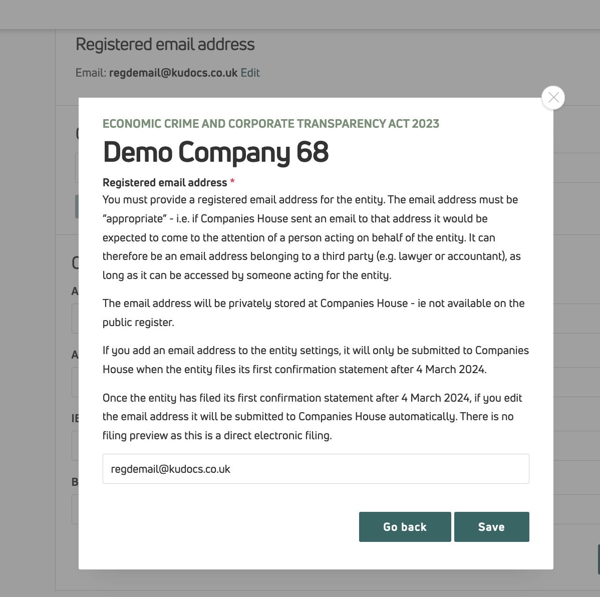 Registered email address - what is it and how to add & change