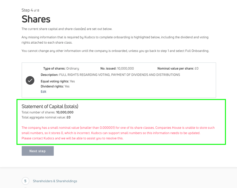 Onboarding - share class names & discrepancies